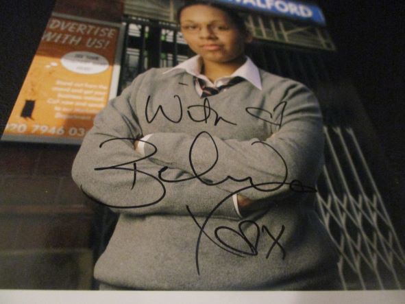 Belinda Owusu (Libby Fox) Authentic Autographed EastEnders 6x4 Cast Card