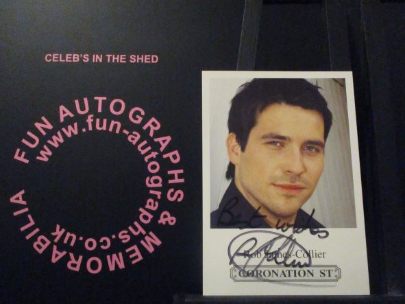 Rob James-Collier (Liam Connor) Authentic Autographed Coronation Street ...