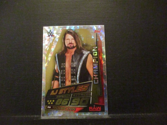 AJ Styles - Champion Slam Attax Universe Original Trading Card #319
