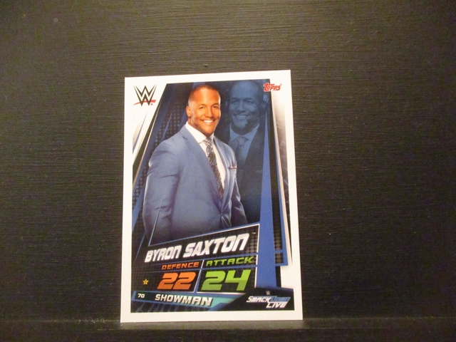 Byron Saxton - Smackdown Live Slam Attax Universe Original Trading Card #70