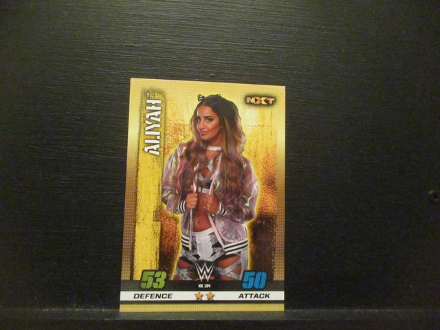 Aliyah - NXT Slam Attax 10th Edition Original Trading Card #184