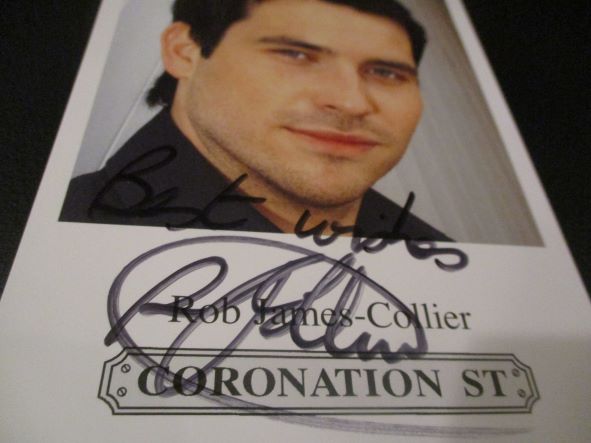 Rob James-Collier (Liam Connor) Authentic Autographed Coronation Street ...
