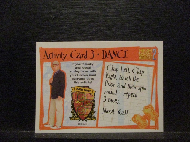 High School Musical 2 Dance Activity Original Trading Card #3