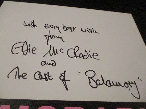 Juliet Cadzow (Signed As Edie McCredie) Authentic Autographed 8x6 Cast Card