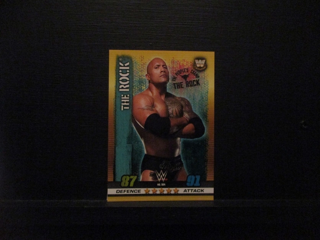 The Rock - W Legends Slam Attax 10th Edition Original Trading Card #304