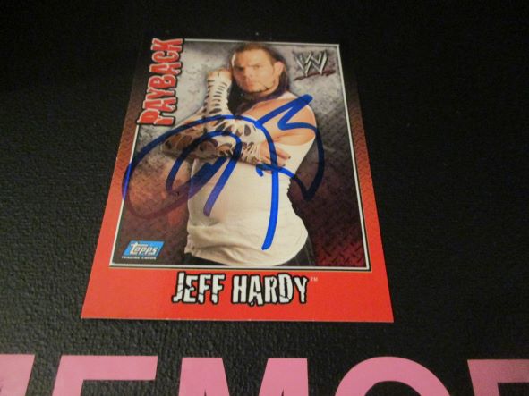 Jeff Hardy - Payback #26 Authentic Autograph Trading Card