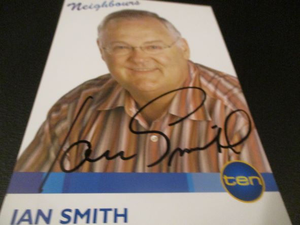 Ian Smith (Harold Bishop) Authentic Autographed Neighbours 6x4 Cast Card