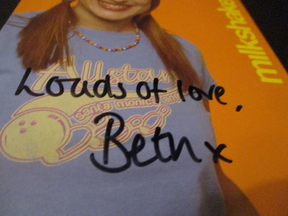 Beth Evans Authentic Autographed Milkshake 6x4 Cast Card (2)