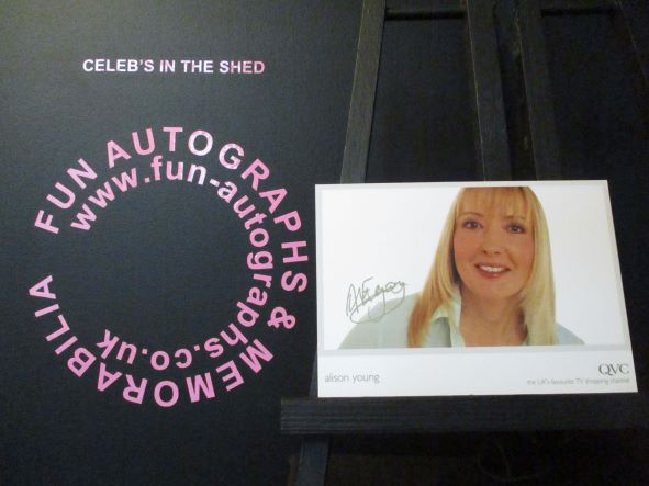 Alison Young Original Pre-Print QVC Cast Card