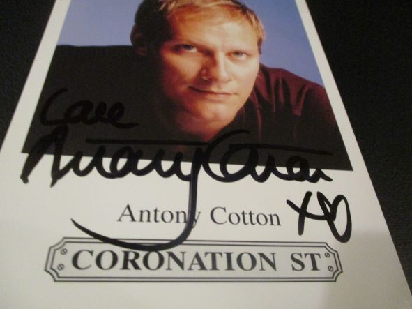 Antony Cotton (Sean Tully) Authentic Autographed Coronation Street 6x4 ...
