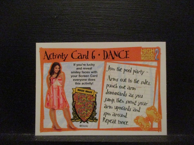High School Musical 2 Dance Activity Original Trading Card #6