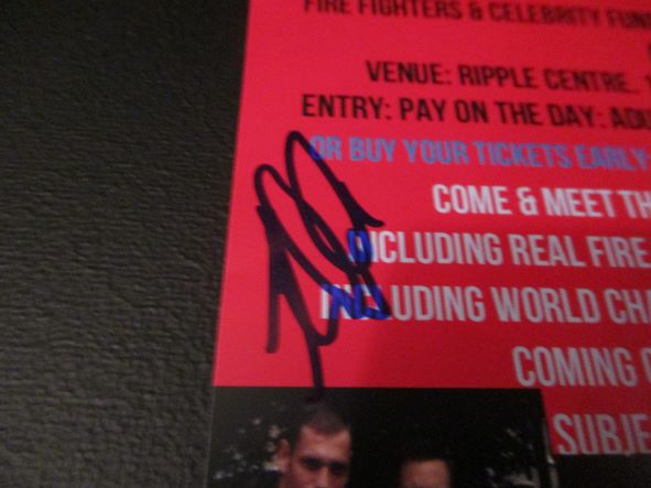 James Biddlecombe Authentic Autographed 7x5 Flyer (1)