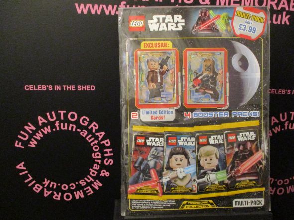 Lego Star Wars Original Trading Cards On Display Contains 2 Limited ...