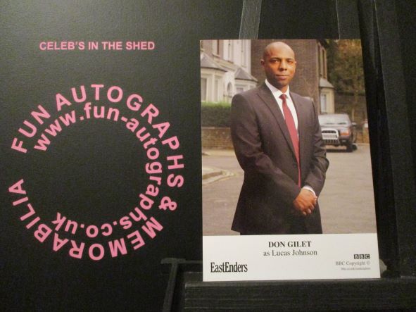 Don Gilet (Lucas Johnson) Original EastEnders Cast Card