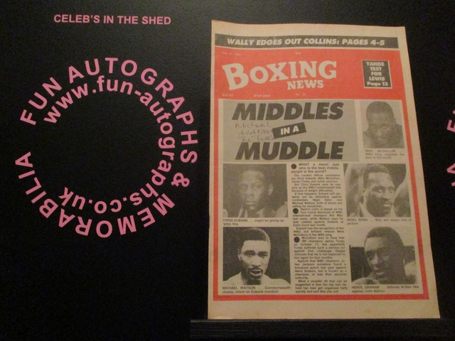 Michael Watson - 'Boxing News Middles In A Muddle July 12th 1991 ...