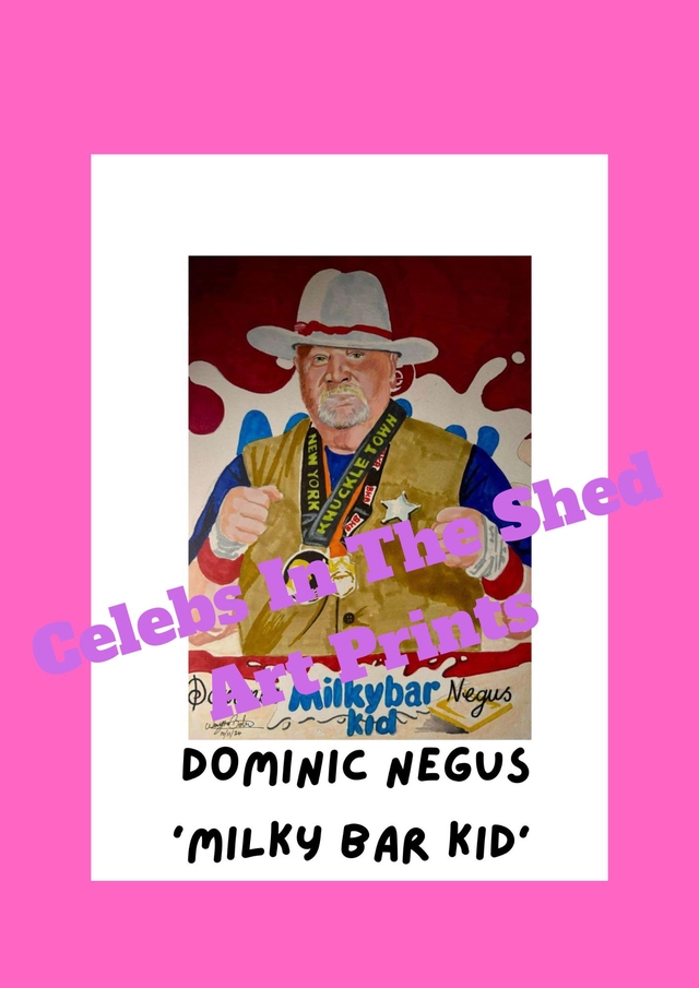 Dominic Negus 'Milky Bar Kid' - Limited Edition A3 Portrait Style ...