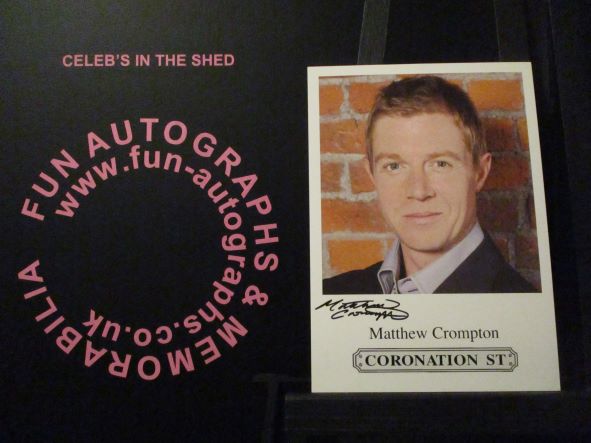 Matthew Crompton (Dan Mason) Original Coronation Street Pre-Print Cast Card