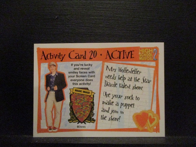 High School Musical 2 Active Activity Original Trading Card #20