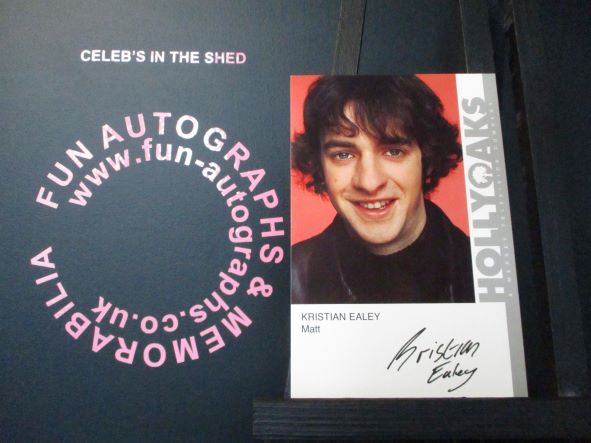 Kristian Ealey (Matt) Original Pre-Print Hollyoaks 6x4 Cast Card