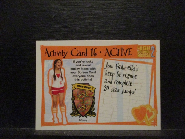High School Musical 2 Active Activity Original Trading Card #16