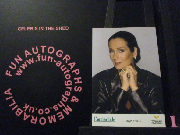 Lorraine Chase (Steph Stokes) Original Emmerdale Yorkshire Tv Logo Cast ...