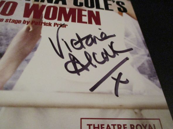 Victoria Alcock 'Martina Cole Two Women' Authentic Autographed Flyer