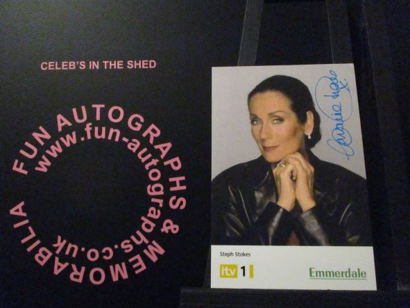 Lorraine Chase (Steph Stokes) Original Emmerdale Yellow & White Itv1 ...