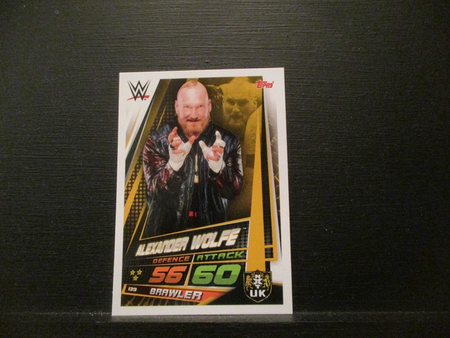 Alexander Wolfe - NXT UK Slam Attax Universe Original Trading Card #139