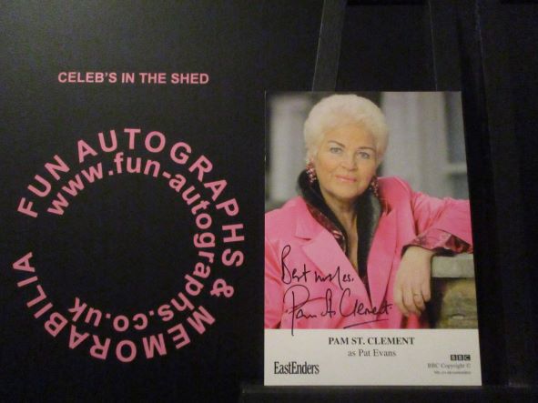 Pam St.Clement (Pat Evans) Authentic Autographed EastEnders 6x4 Cast ...