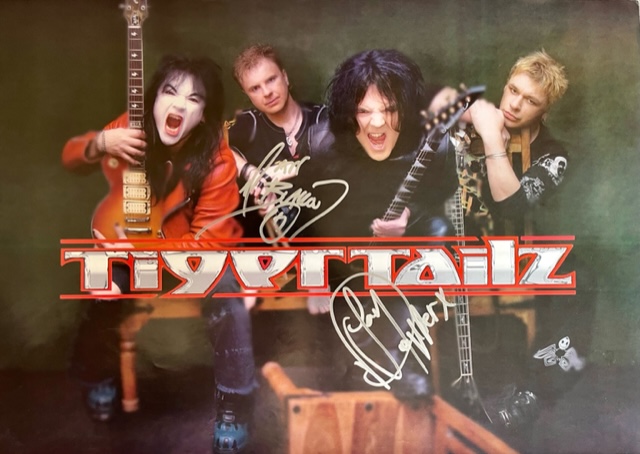 Vintage Tigertailz Band Poster - * Signed