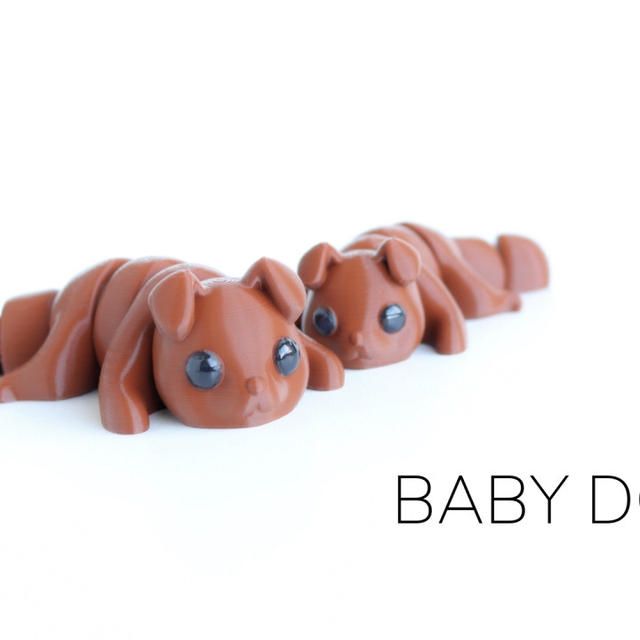 Dog Articulated flexible Autistic Toy 3D Printed Gift Wiggle Cute ...