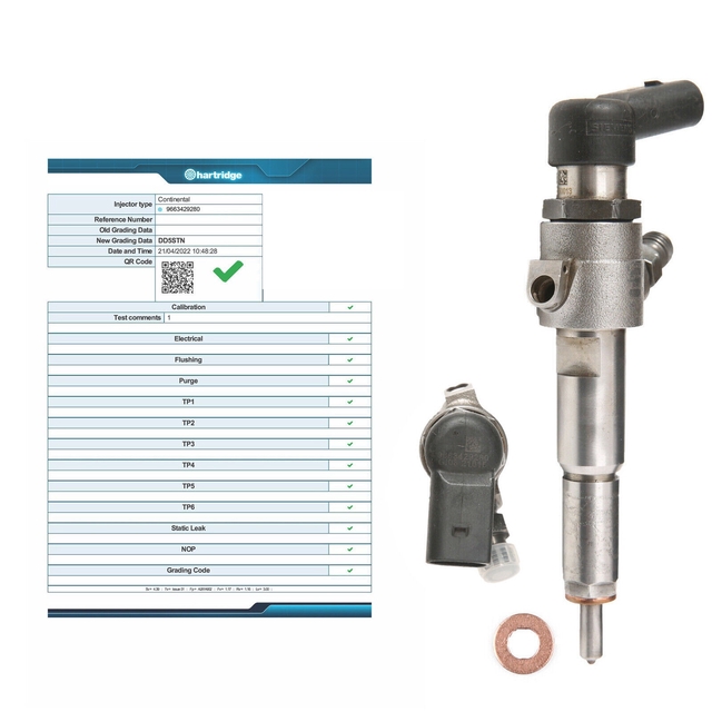 4x INJECTEUR 9663429280 5ws40149-z a2c59511612 SIEMENS CITROEN PEUGEOT 1.4 IDH bas