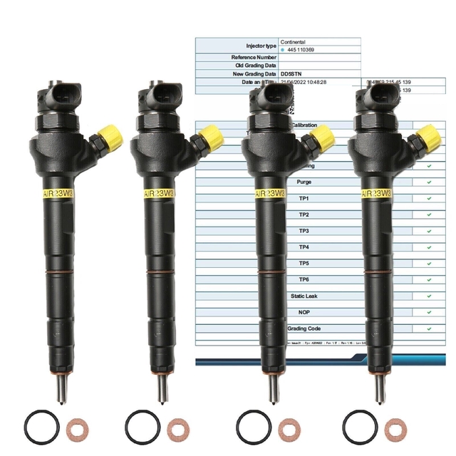4x Injektor Einspritzdüse VW Audi Seat Skoda 2,0 TDI 0445110369 ...
