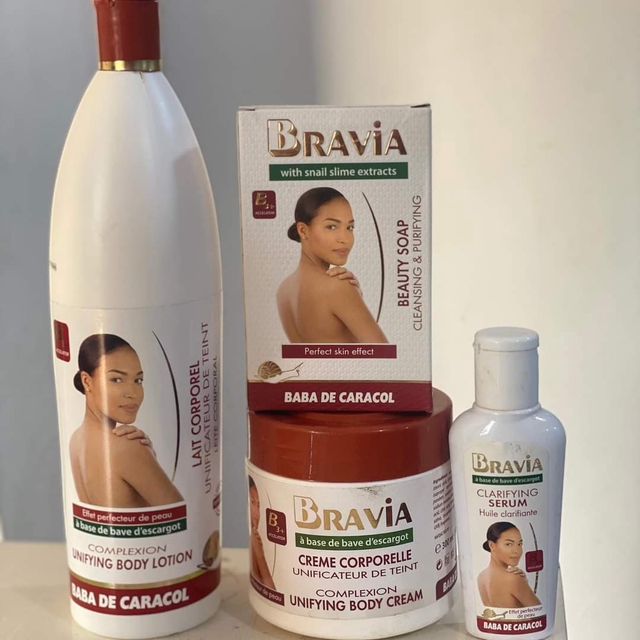 BRAVIA CORPOREL BAVE D'ESCARGOT GAMME 4 PRODUITS