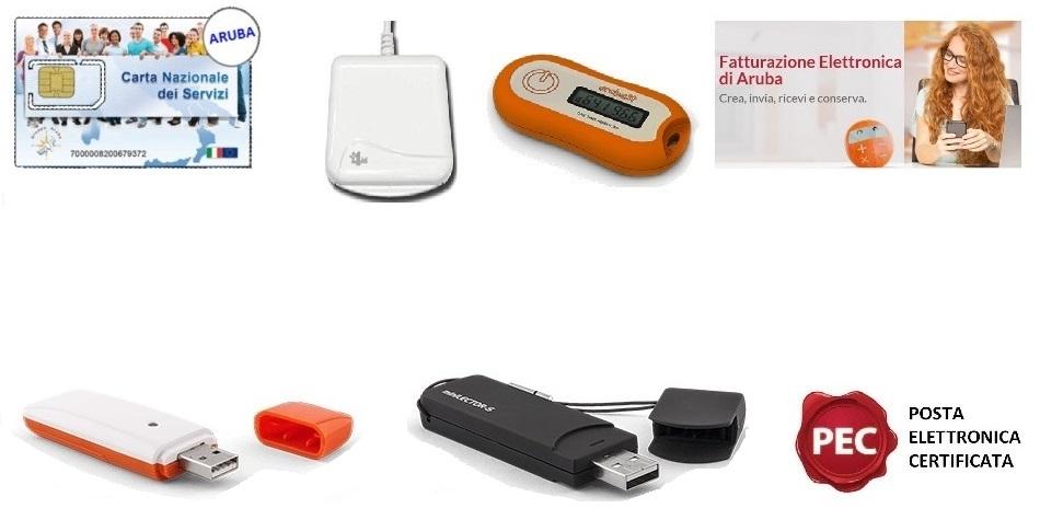 Firma digitale e PEC di Aruba, Token, Smartcard, OTP, ecc.